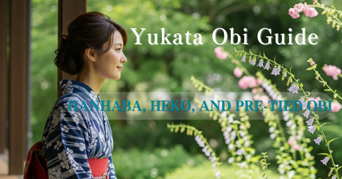 Yukata Obi Guide: Hanhaba, Heko, and Pre-Tied Obi | Kimono Muse